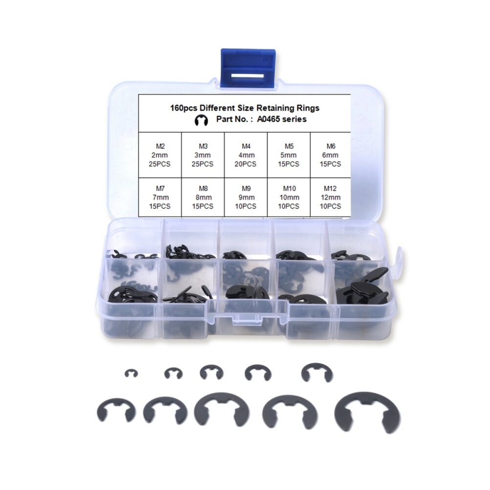Metal E Clip Washer Circlip Retaining Ring Durable Portable External