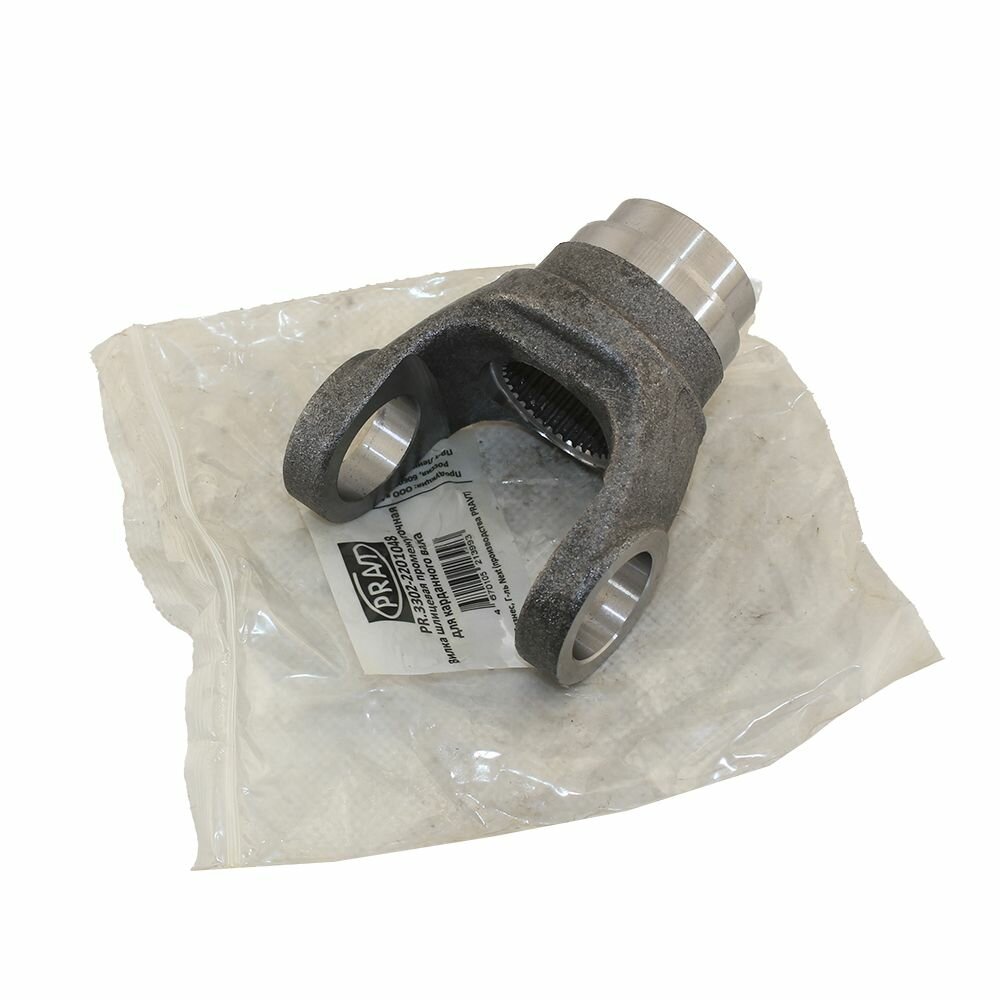 PRAVT Вилка вала карданного ГАЗ 3302 Газель Бизнес, ГАЗ А21R22 Газель Next промежуточная шлицевая (под крестовину 3102 30*88мм) арт. PR.3302-2201048