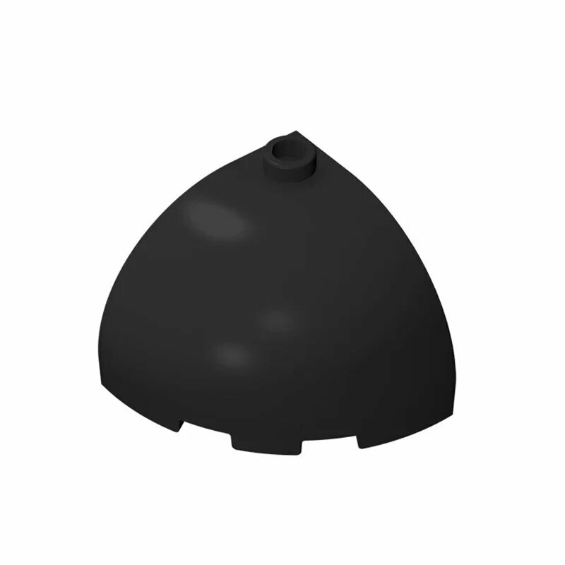 Черный круглый строительный блок SixBricks 10 шт.