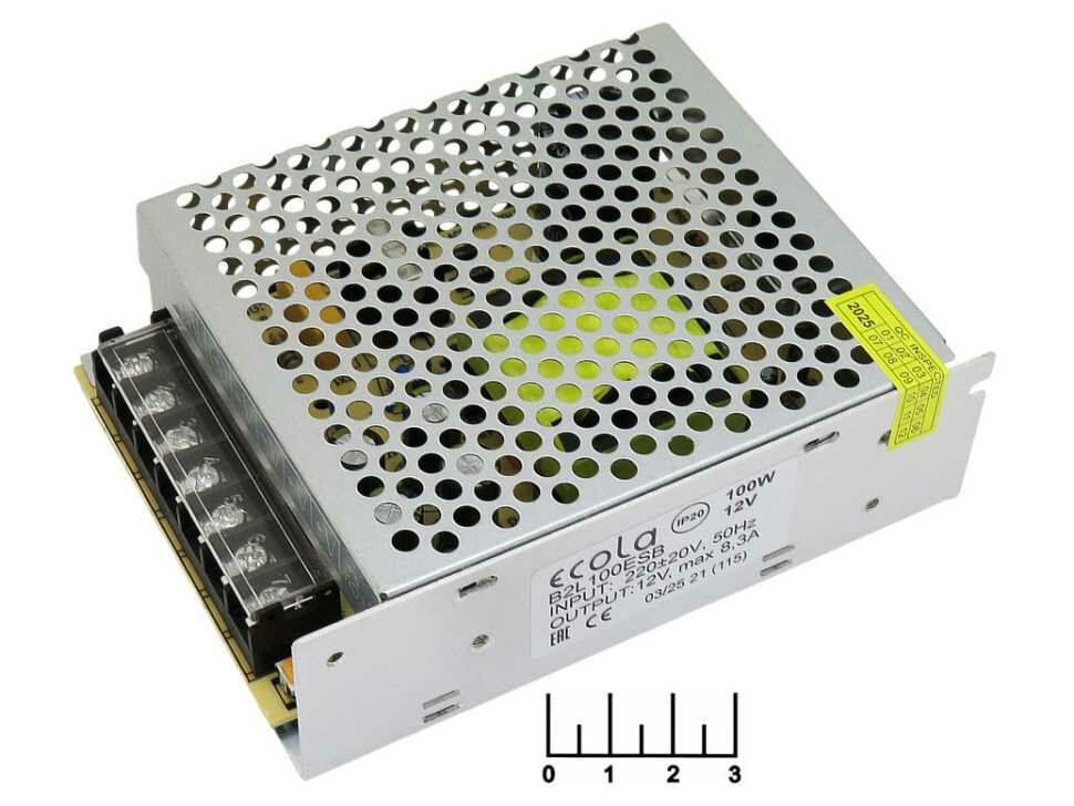 Блок питания 12V 8.3A 100W B2L100ESB Ecola IP20
