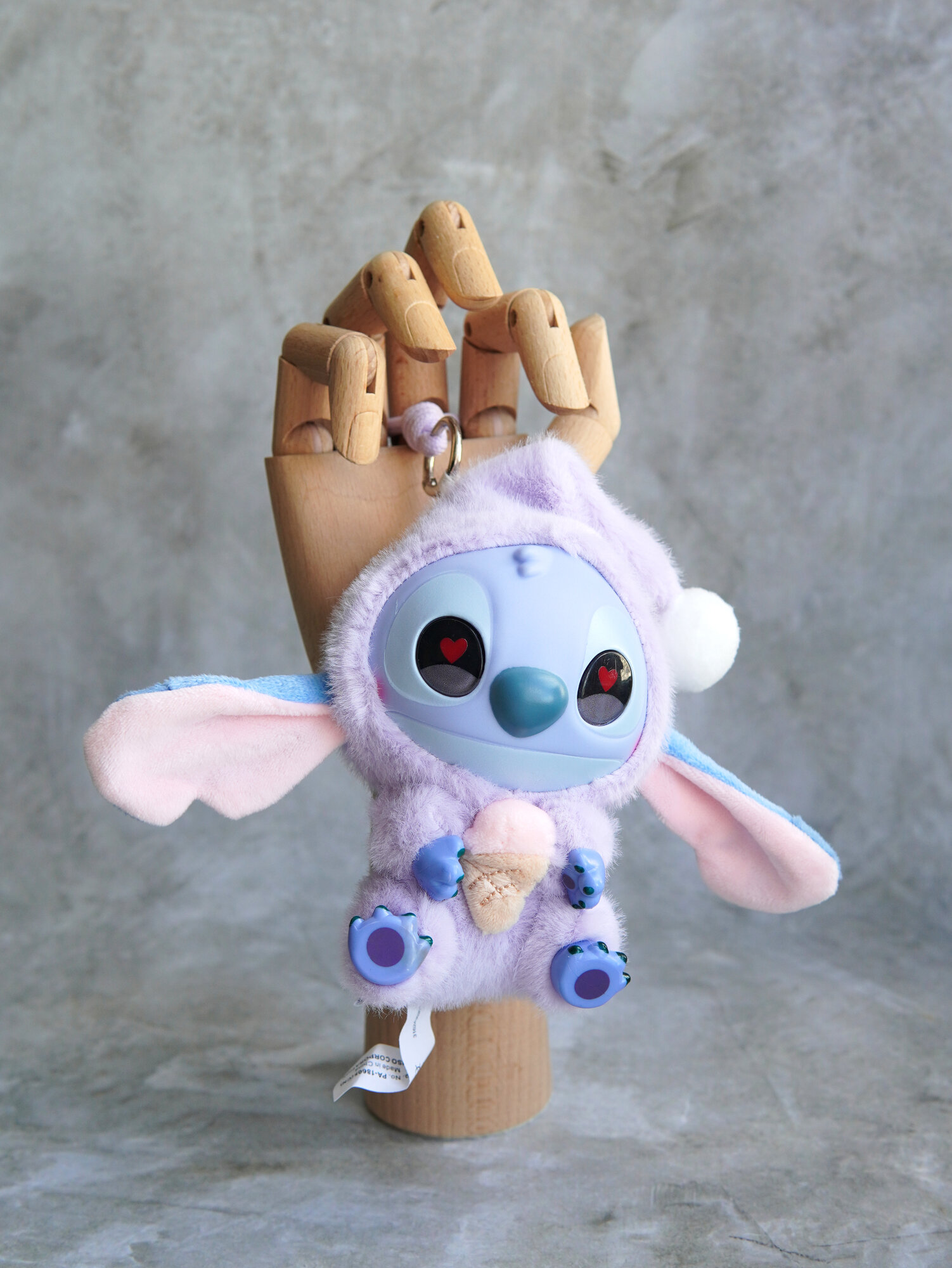 Мягкая игрушка-брелок Стич 15 см | Сиреневая пижама | Ванильное мороженое | Сладкое наслаждение | Panda_Print