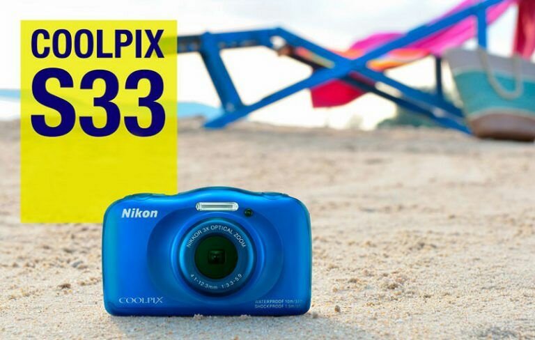 Nikon Coolpix S33 Blue Синий Цифровой компактный фотоаппарат