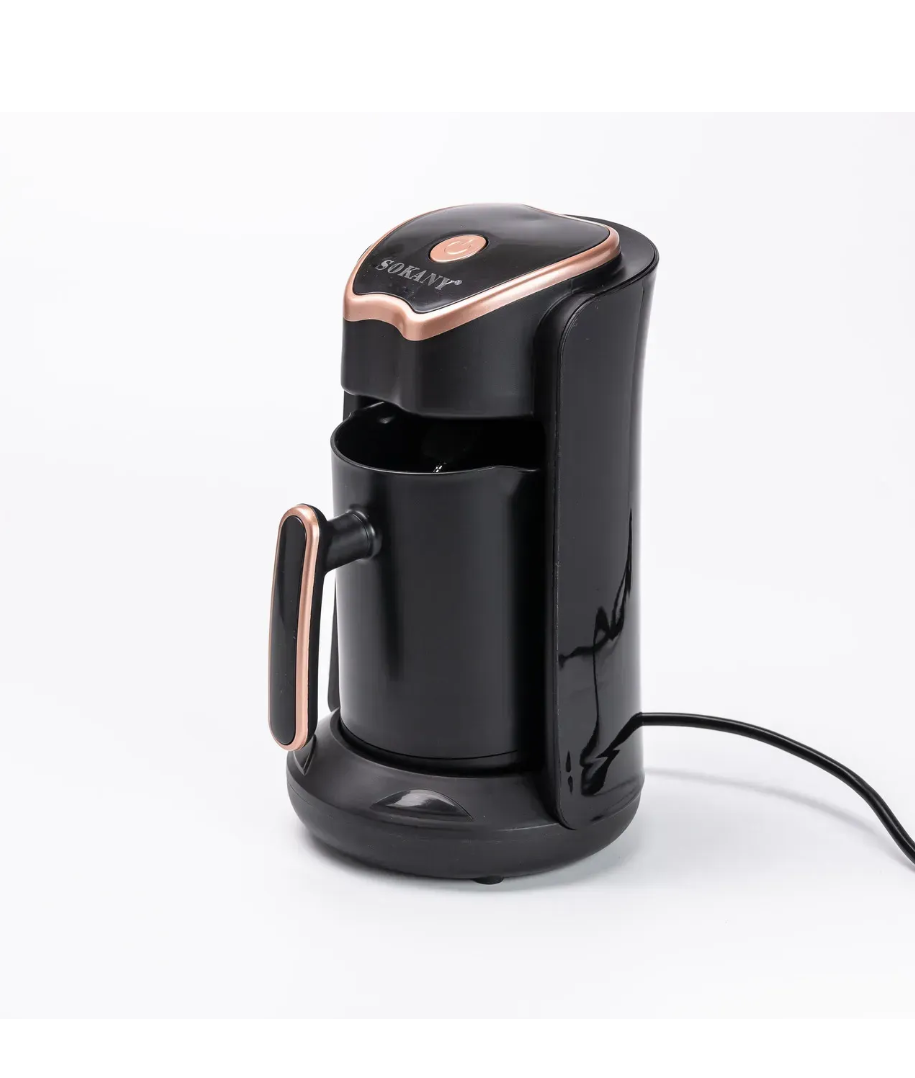 Электротурка Sokany SK-04008 250 мл черная с золотом, 600 Вт