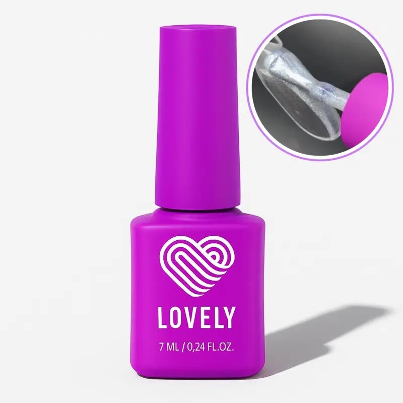 Гель-лак кошачий глаз Lovely AURA 01 7 мл хрустальный с эффектом втирки