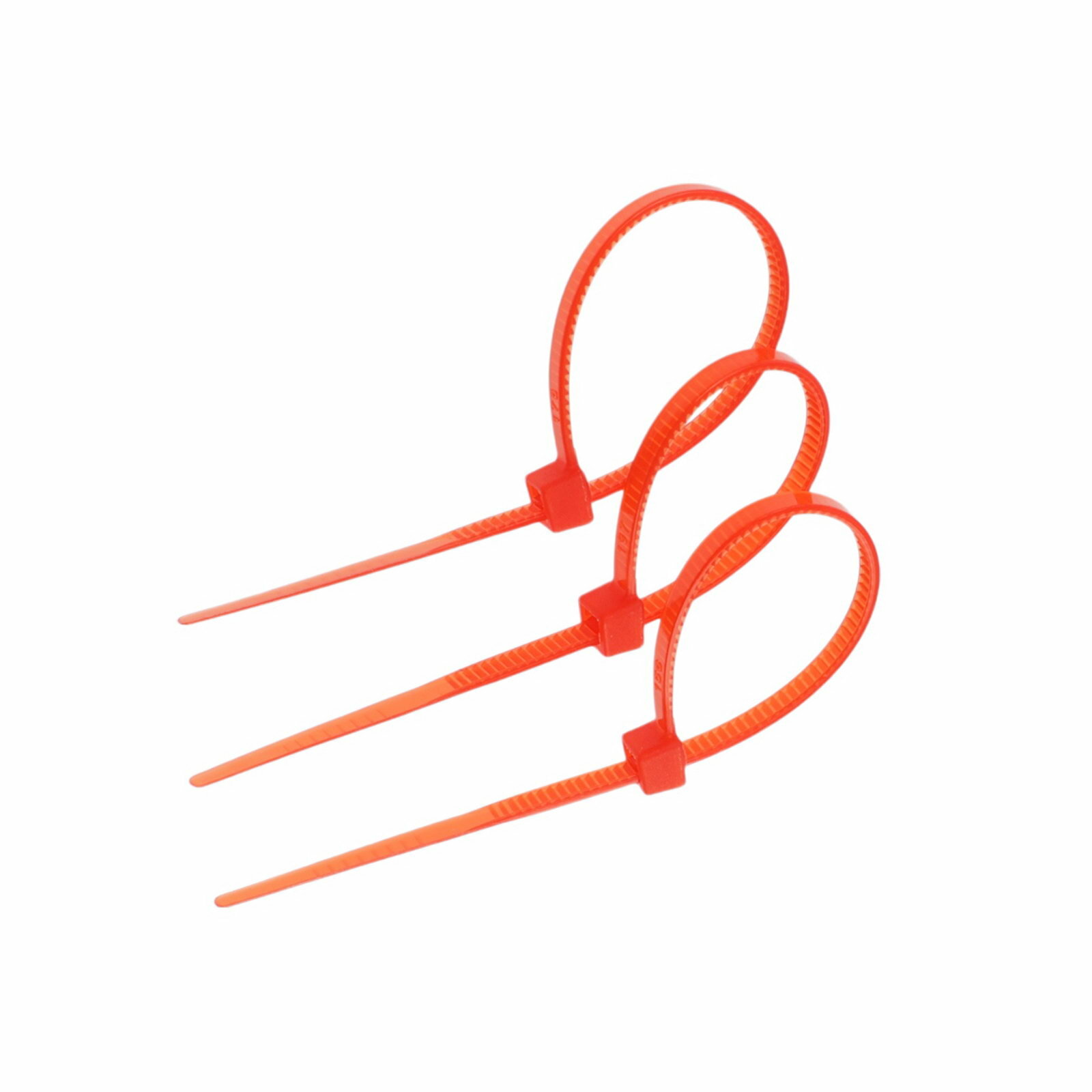 Хомут нейлоновый для стяжки, 2.5x100 мм, красный, 25 шт, вид: одноразовые