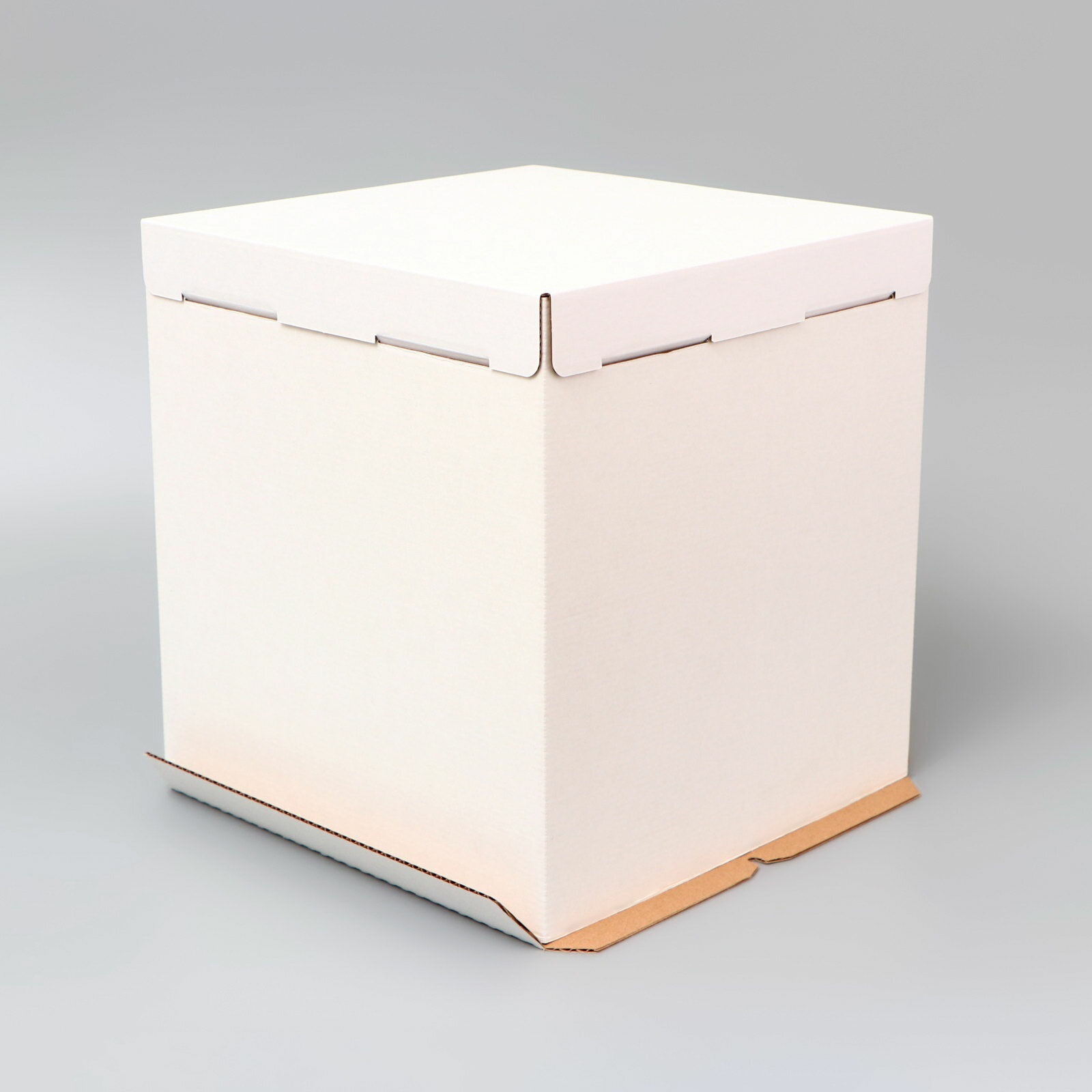 Коробка под торт, без окна, 28x28x30 см, форма: квадратная, тематика праздника: день рождения