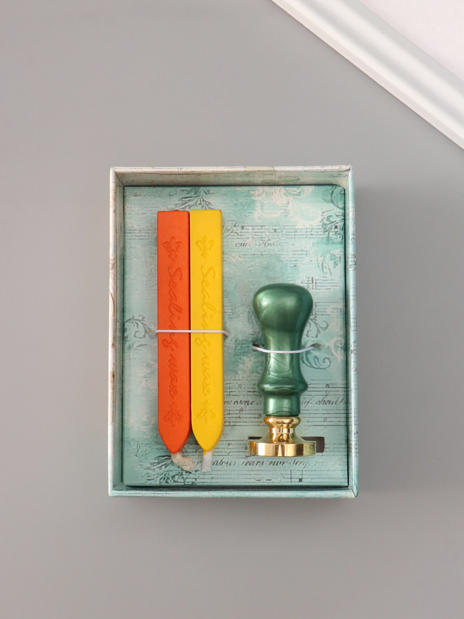 Подарочный набор для сургучной печати "Дракон", печать, ручка, сургуч, 12.5x10x3.6 см