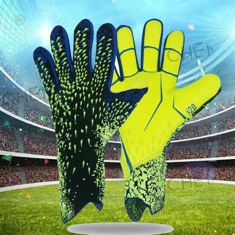 Вратарские перчатки для футбола с латексной ладонью легкие, гибкие и удобные для точного контроля мяча