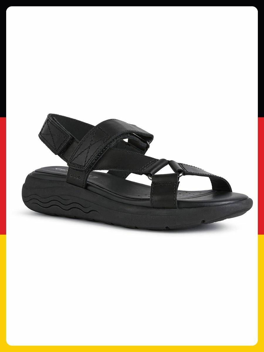 Сандалии Geox Spherica Ec5w, черный, 38 EU