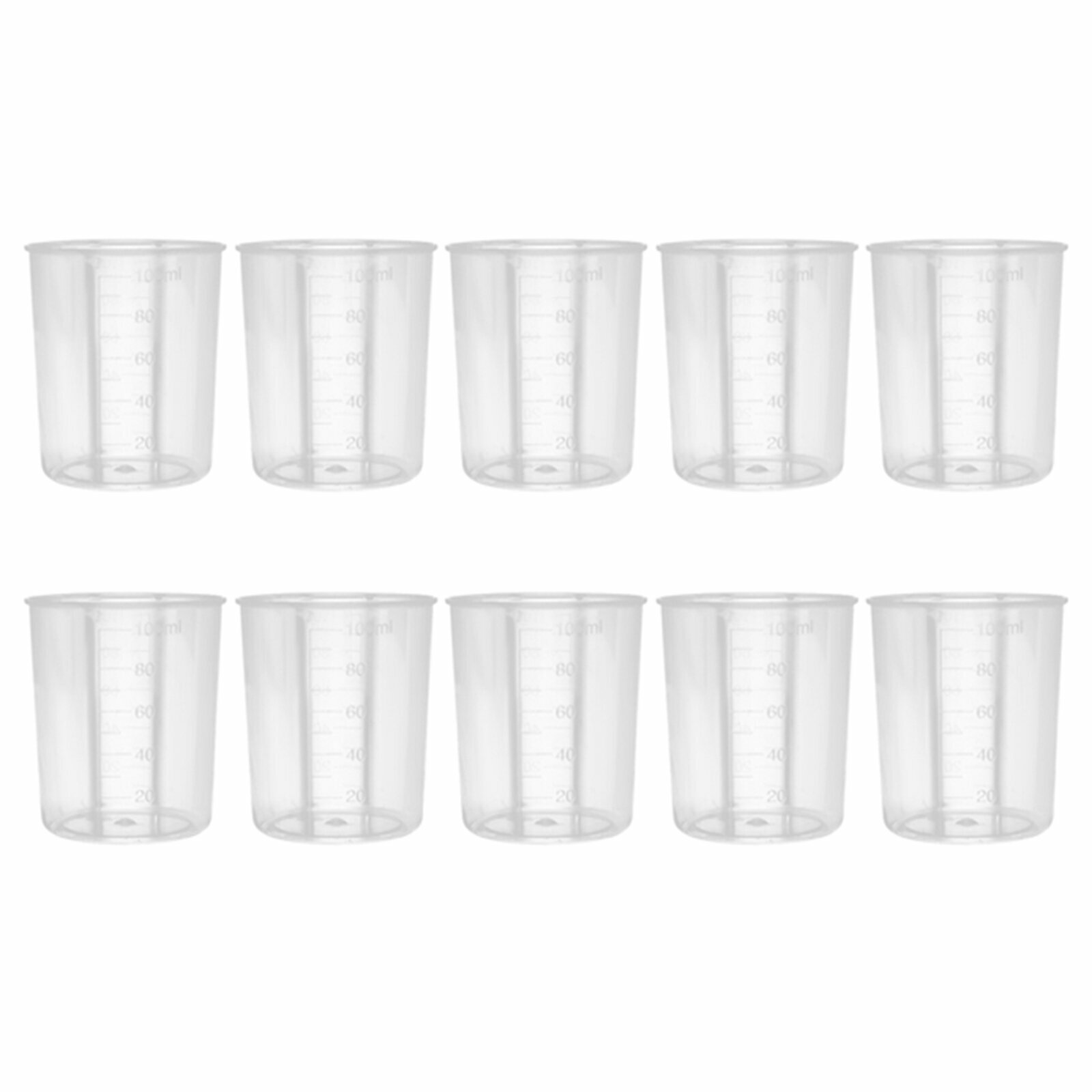 10 шт, мерные стаканчики объемом 100 мл, экспериментальные мерные стаканчики, мерные стаканчики ручной работы