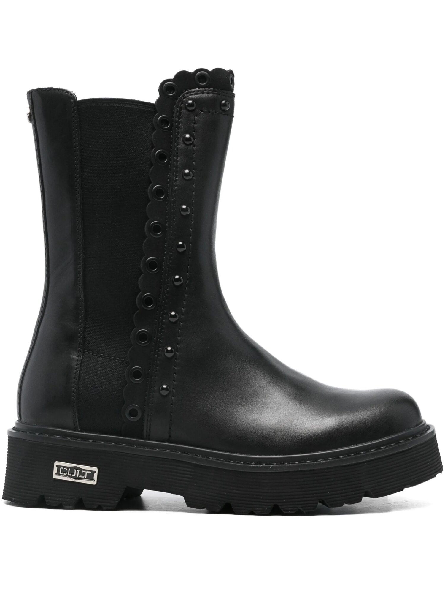 Ботинки Scalloped-eyelet leather Chelsea boots