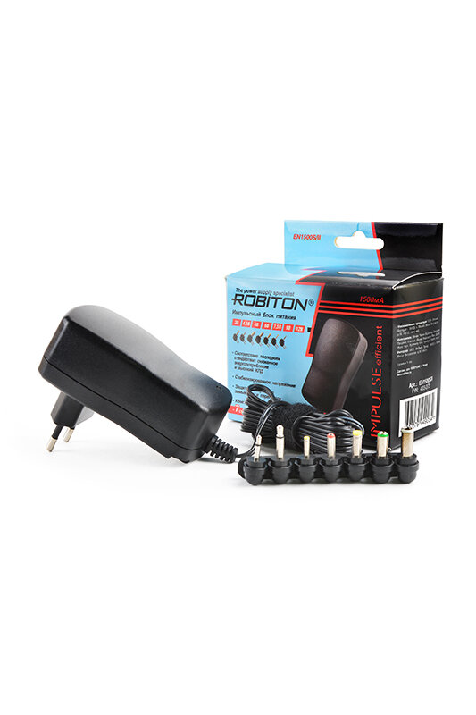 Блок питания универсальный ROBITON EN1500S/II 1500мА импульсный