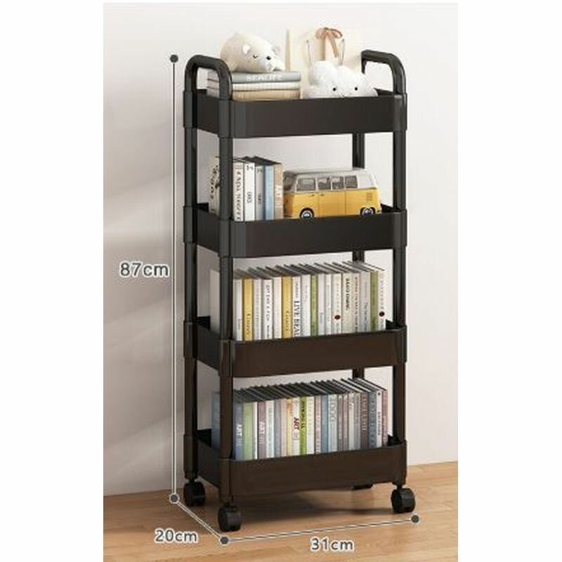 Тележка косметологическая на колесиках, парикмахерская этажерка для мастера, Четыре слоя , белая