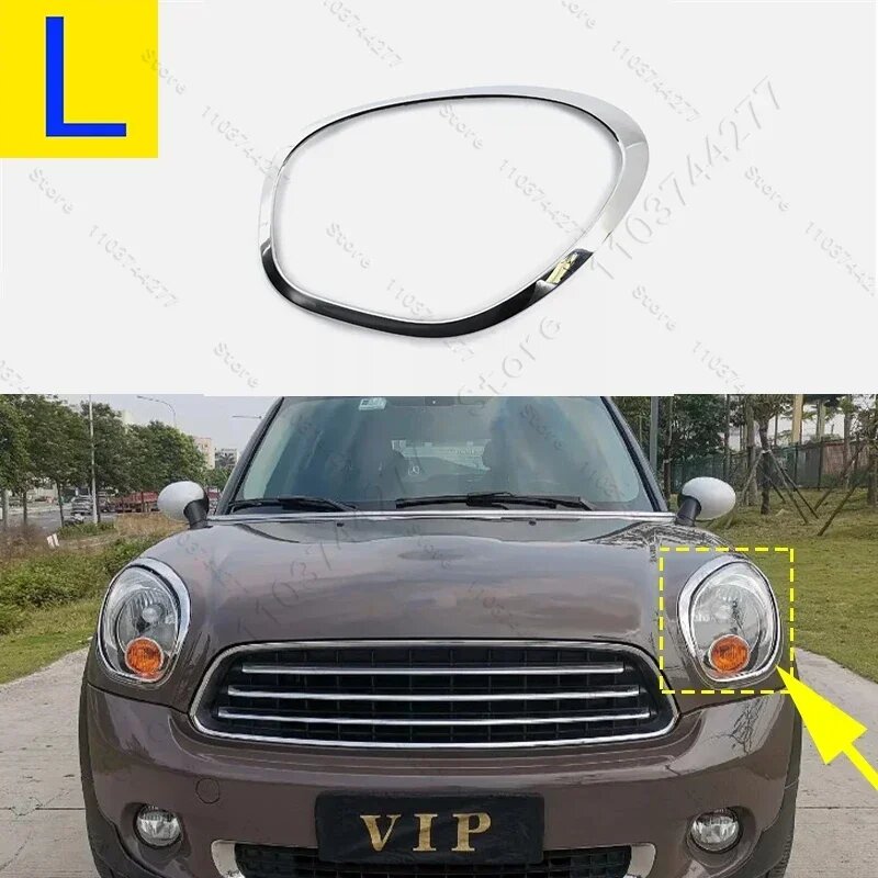Для 2011-2016 R60 R61 BMW MINI Cooper Countryman Paceman накладка на фару кольцо безель 51139801573 /574, 51139813823 /824 Chrome L 51139801573