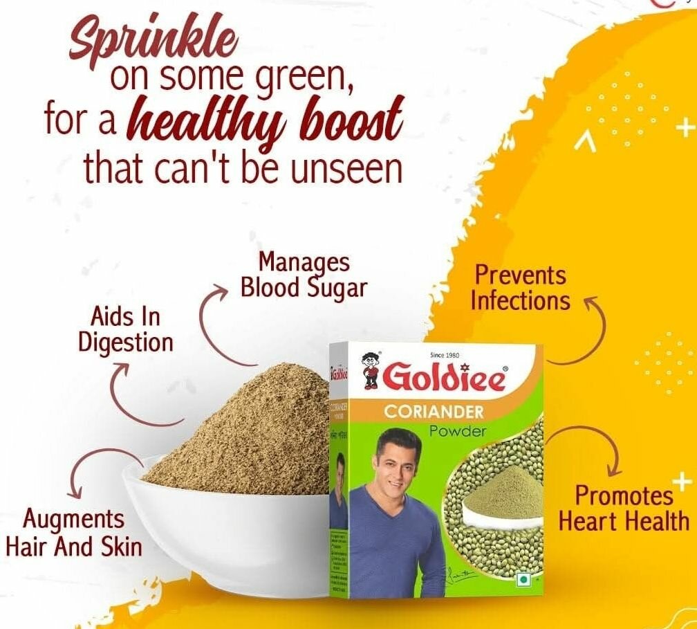 2 шт. Coriander Powder Goldiee / Кориандер порошок. 100гр. Индия