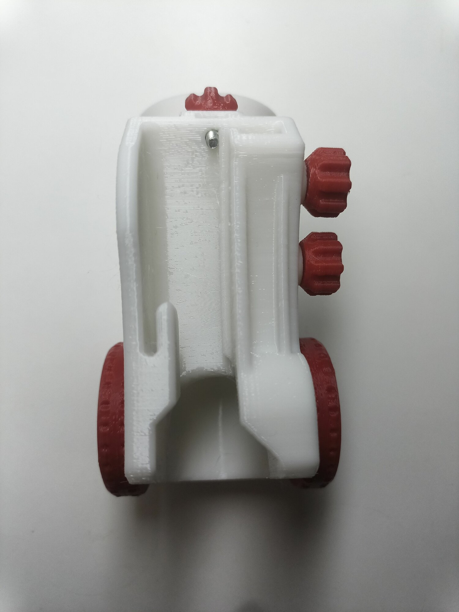 "Прометей 3D", Пылеотвод для УШМ 125 под 2 диска, цвет белый, коническая горловина под пылесос 36х32 мм