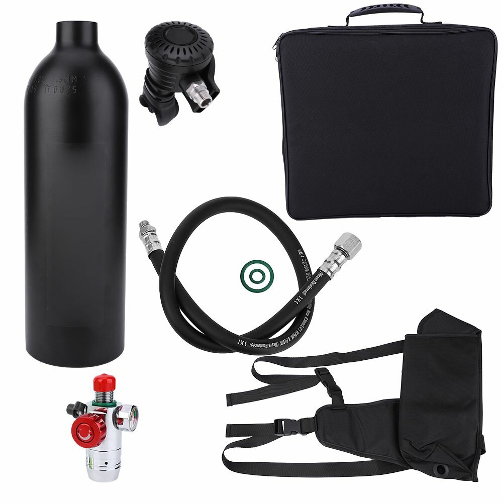 S400 кислородный баллон с сумкой (черный)