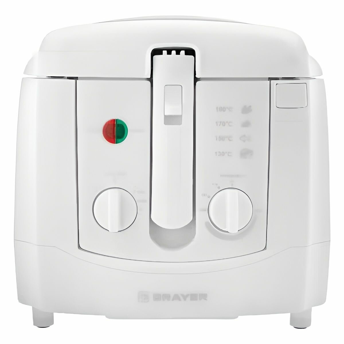 Фритюрница BR2830 BRAYER, белая, пластик, длина шнура 0.95 м, мощность 1800Вт, 3л — фото 1