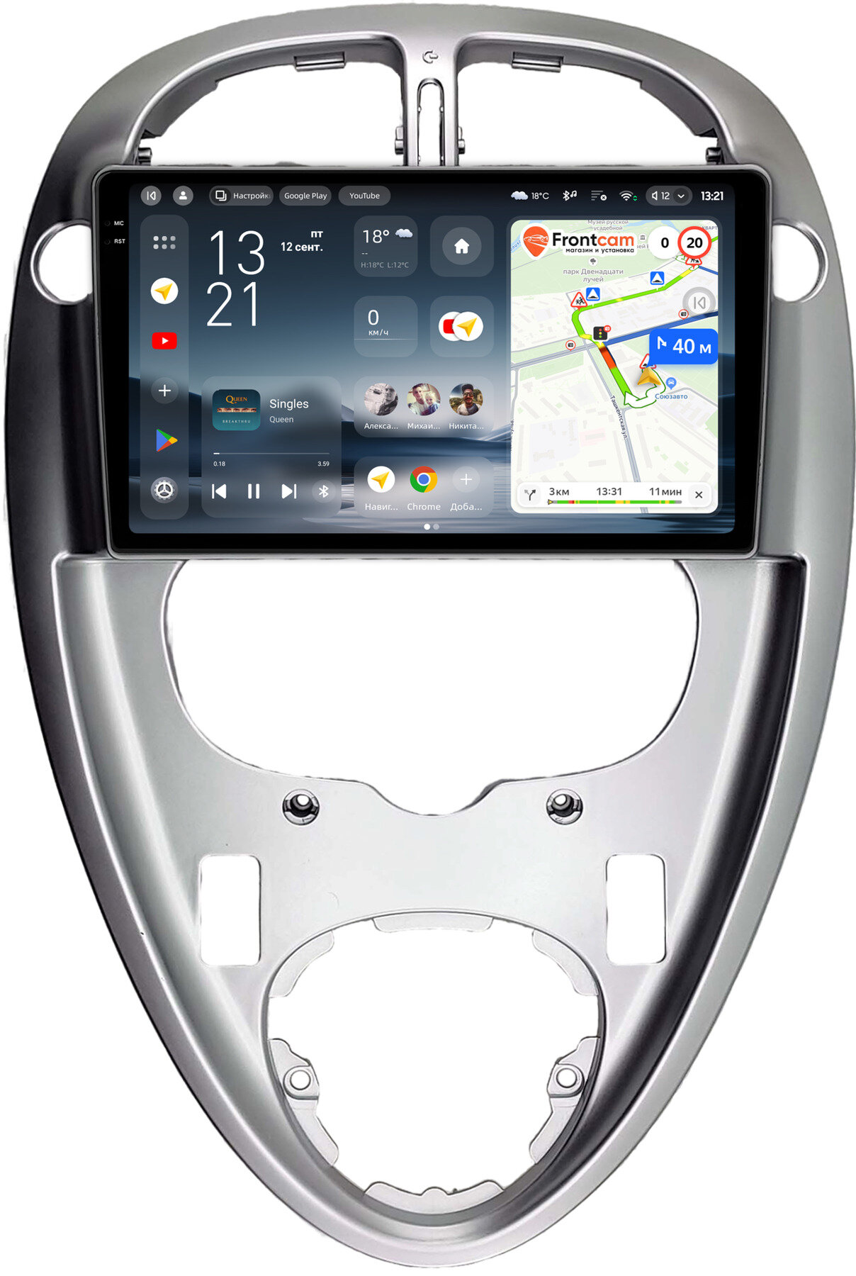 Штатная магнитола Citroen Xsara Picasso 1999-2012 (серебряная) Teyes CC4 Pro 2K 8/128 9.5" RM-9-0410 Android 13 (4G-SIM, DSP, QLed, AI)