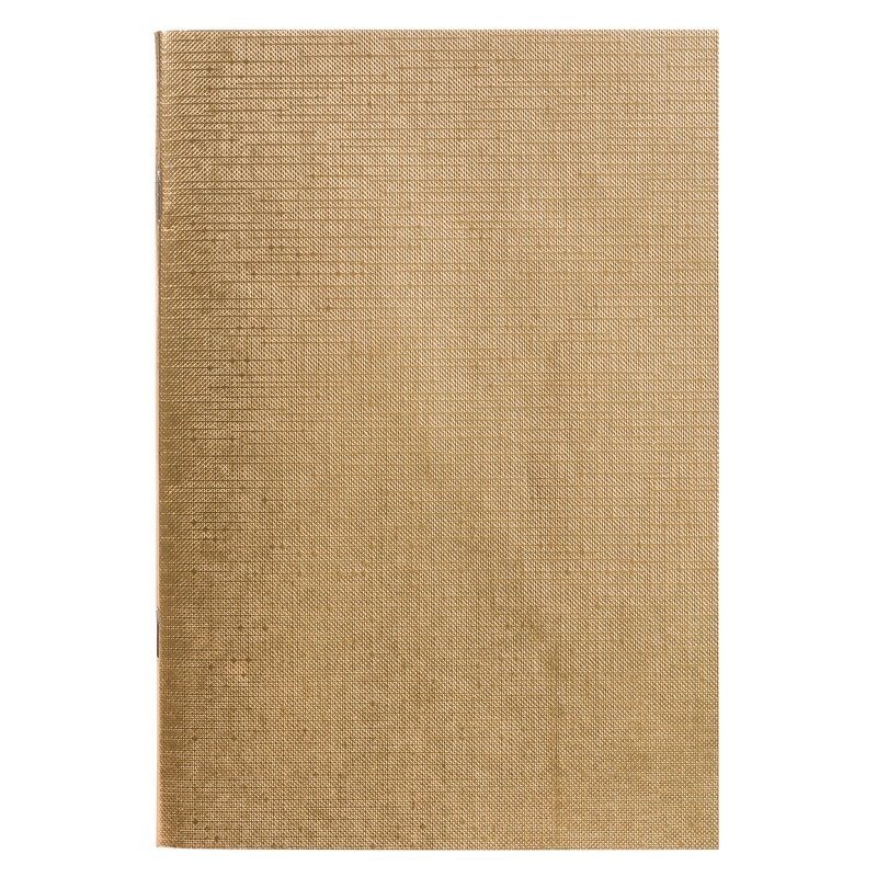 Бизнес-тетрадь А4,96л, кл, скреп, обл. бумвинил, бл. офс METALLIC Золото 059705