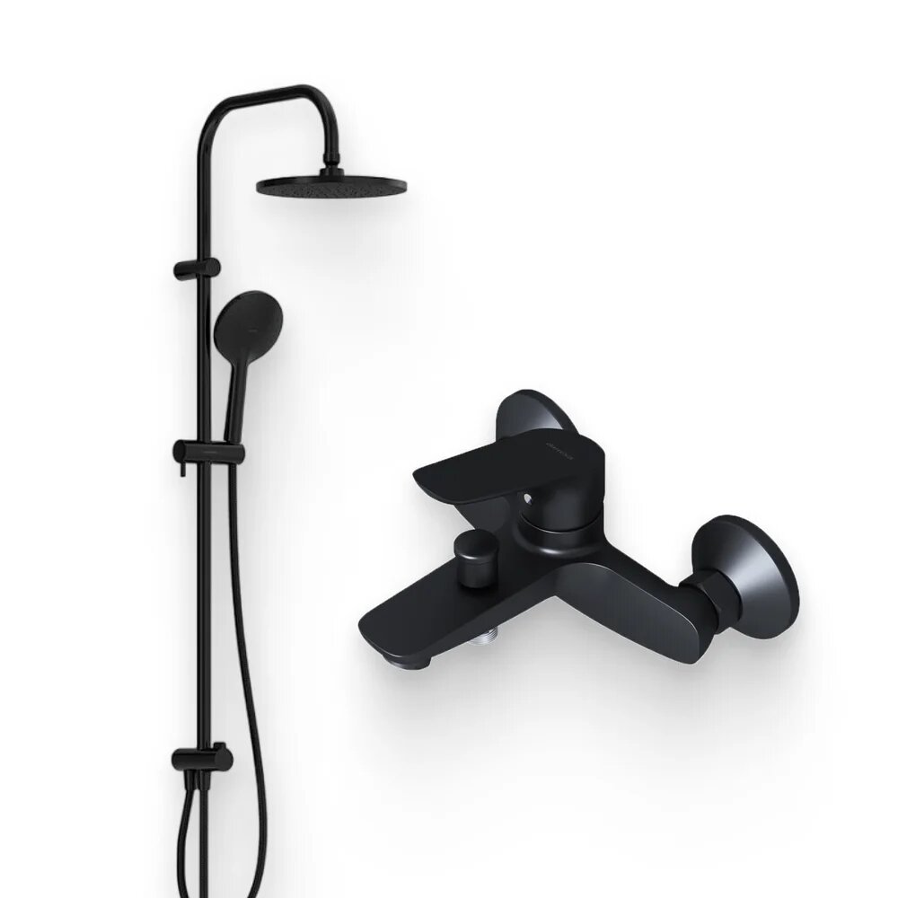 Душевой комплект Смеситель Damixa Jupiter 771000301 / Стойка 977000300