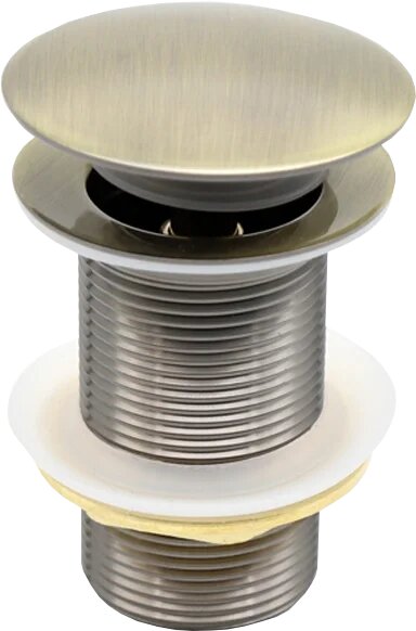 Донный клапан для раковины SantiLine SL-110 без перелива, бронза, глянцевый, латунный