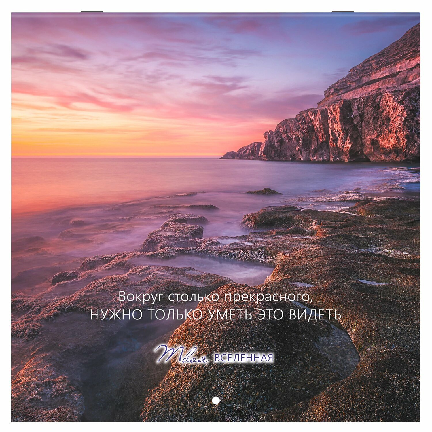 Календарь настенный перекидной 2026 г, BRAUBERG, 12 листов, 28,5х28,5 см, "Твоя вселенная", 116924 (цена только за 1 шт.)