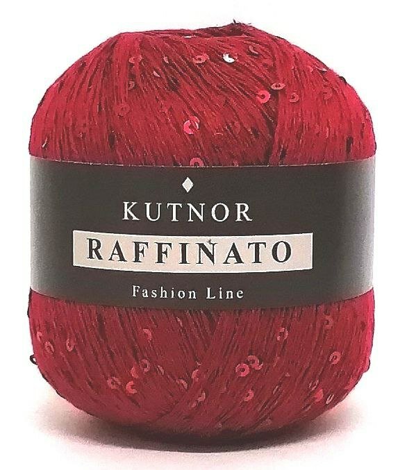 Пряжа c пайетками Kutnor Raffinato (082) 2 мотка по 50 г/415 м