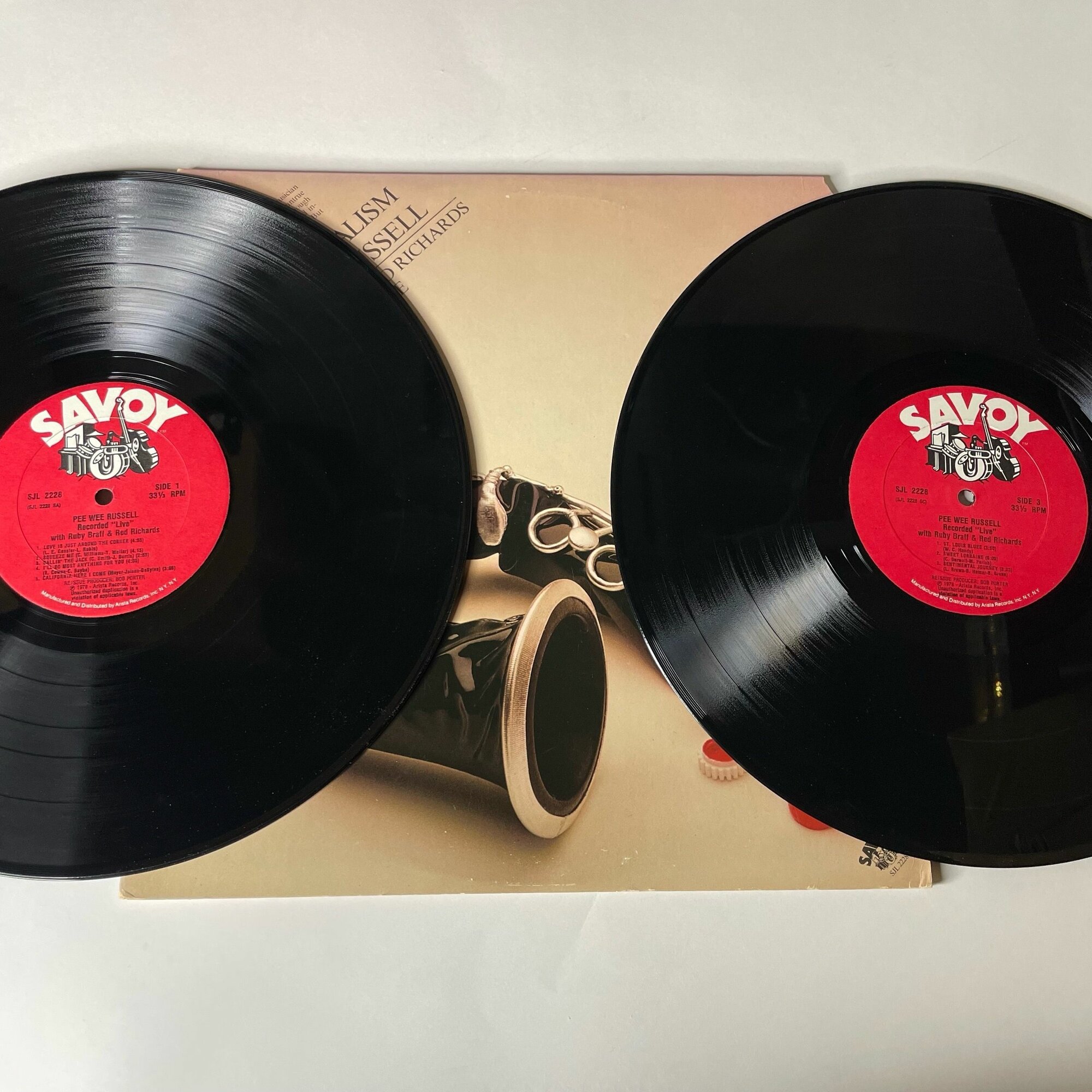 Винтажная виниловая пластинка LP Pee Wee Russell With Ruby Braff And Red Richards, The Individualism Of Pee Wee Russell (USA 1978)