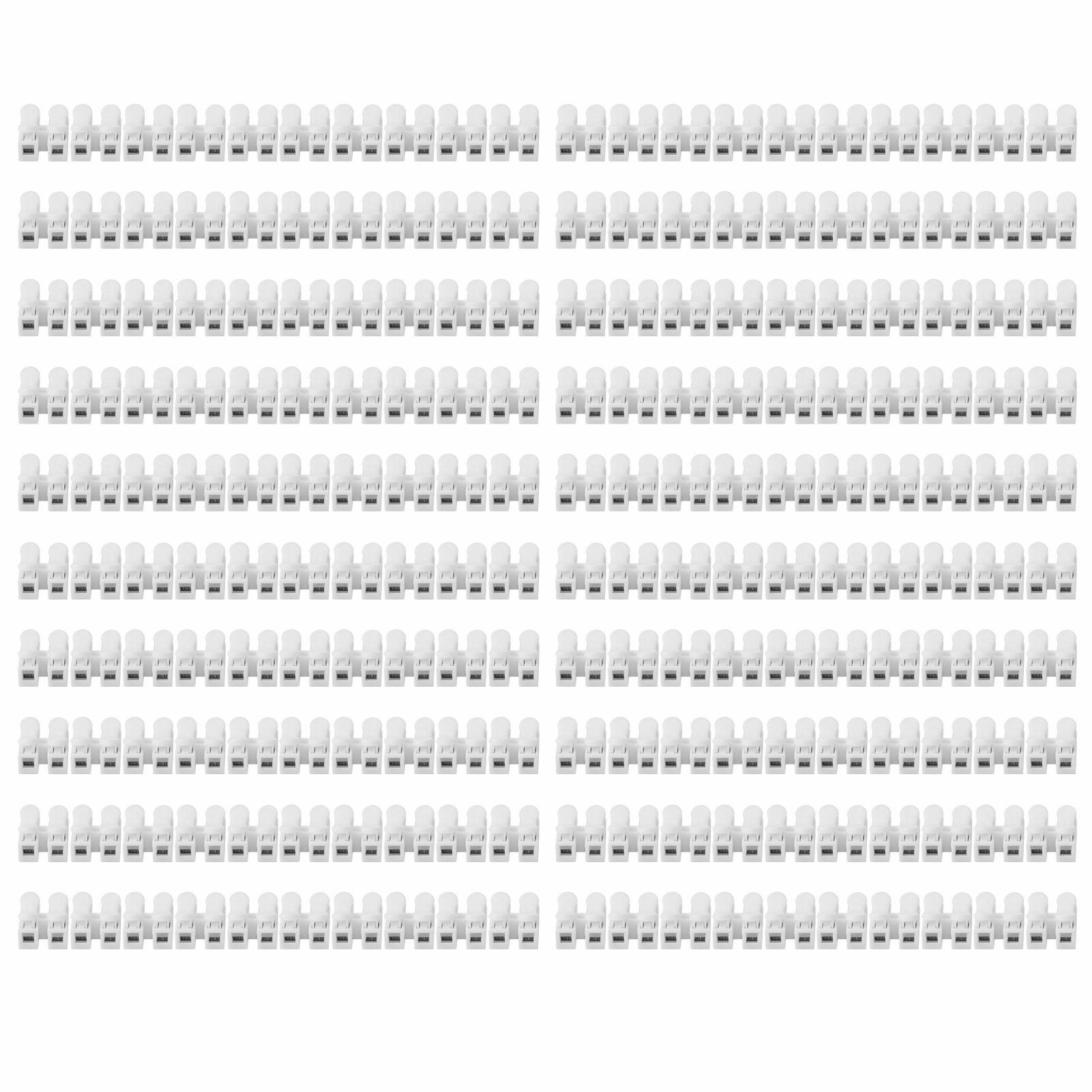 200 шт. быстросоединительные зажимы для проводов, терминалы с пружинным соединением, 10 А, 250 В, для электродвигателей и освещения