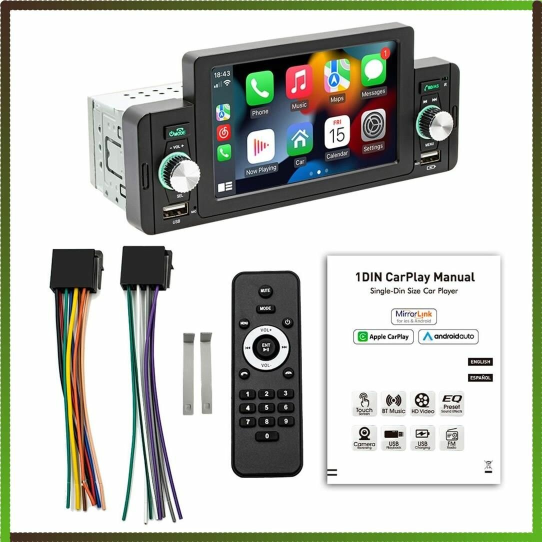 Караоке-система с Bluetooth и FM-радио для авто-mp3, 2 см-плеер с динамиком и bluetooth