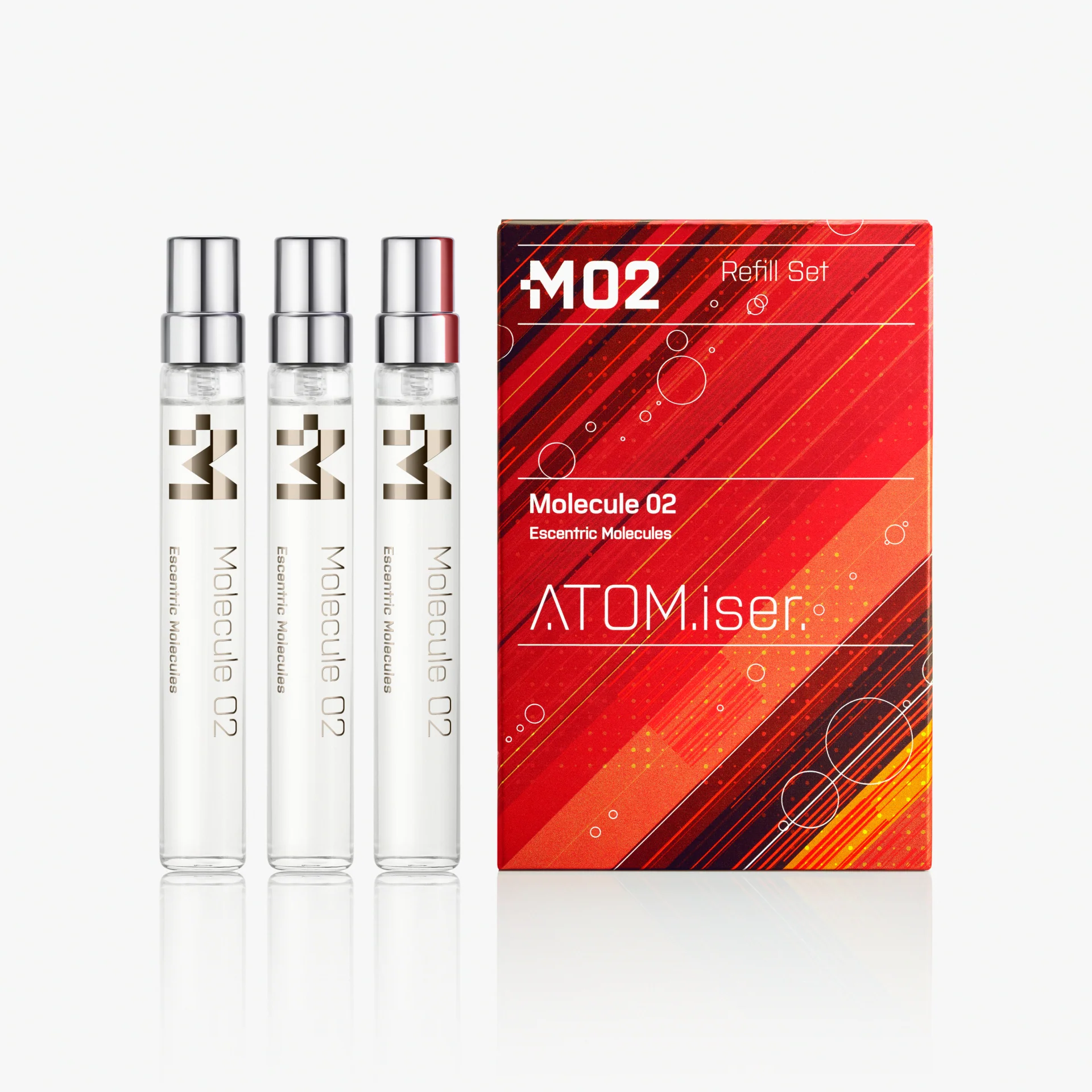 Escentric Molecules - Molecule 02 ATOM iser Refill Set Туалетная вода унисекс 3x8.5 мл