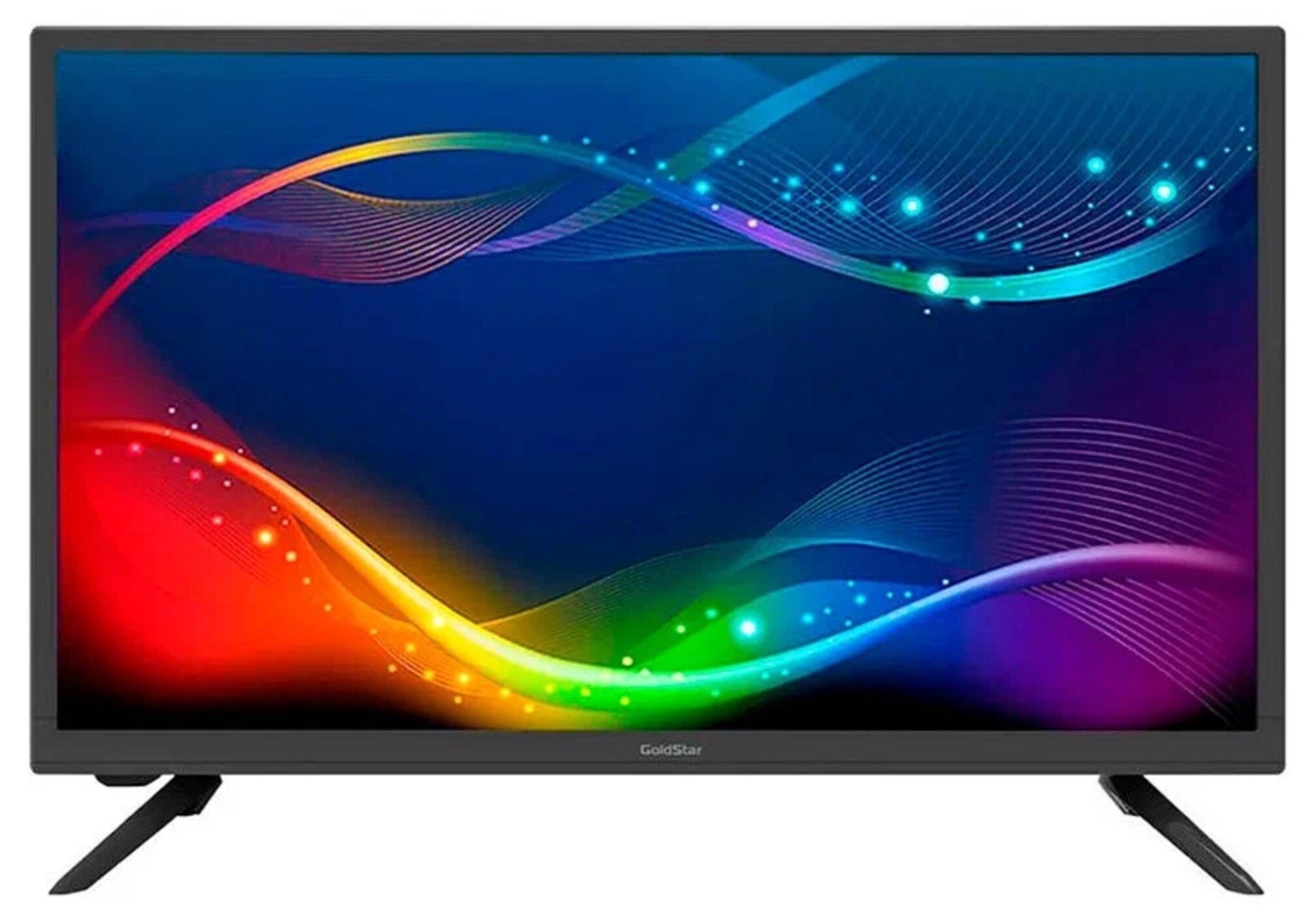Телевизор GoldStar LT-32R900, диагональ 32", разрешение 1366x768, Android TV, чёрный
