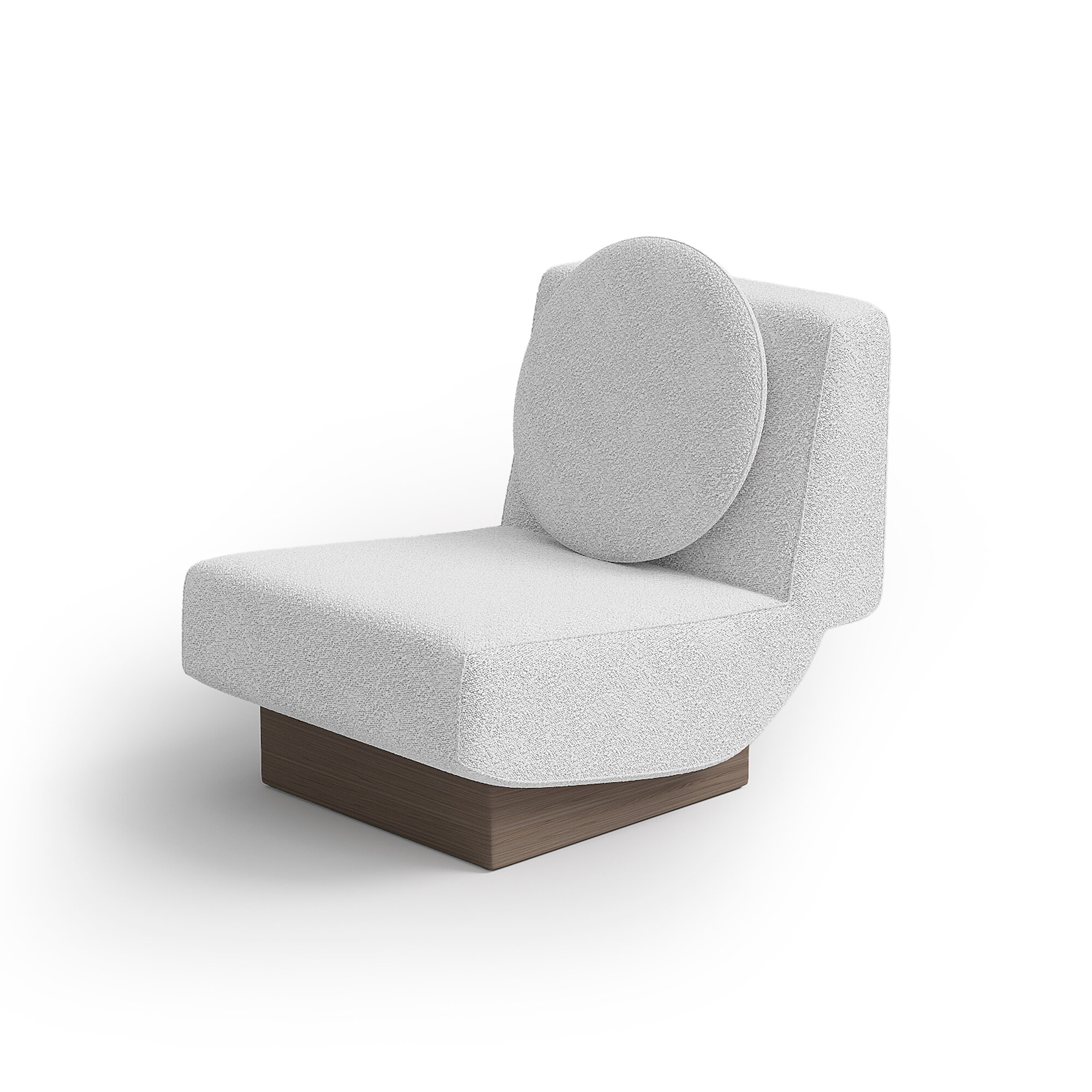 Кресло Catalonia букле, белый