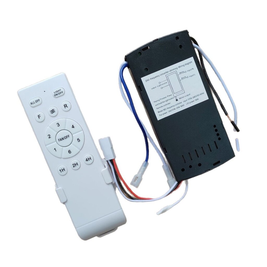 Потолочный вентилятор с подсветкой и пультом дистанционного управления, 6 скоростей, Легкая пластиковая конструкция