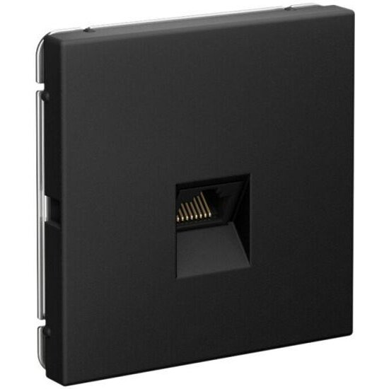 Systeme Electric (schneider Electric) Розетка компьютерная ArtGallery RJ45 кат.5E механизм карбон SE GAL001083