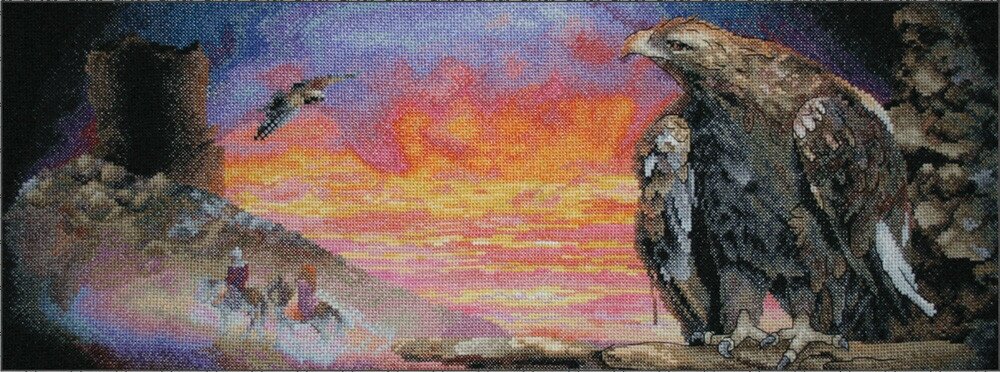 Набор для вышивания "PANNA" "Золотая серия" PT-0777 ( ПТ-0777 ) "Орлиная башня"