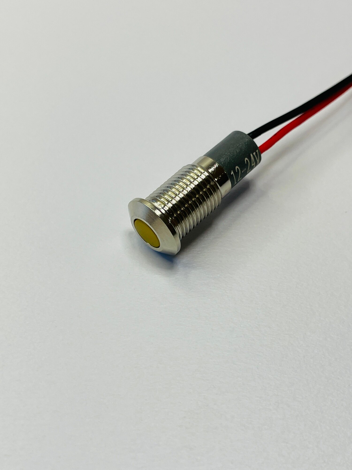 1 шт. Индикатор 12 - 24 В желтый, светодиоды для авто 8 мм, световые индикаторы IP65