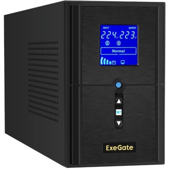 Источники бесперебойного питания инвертор, синус, для котла Exegate SineTower SZ-1500. LCD. AVR.2SH.1C13. USB 1500VA/1200W