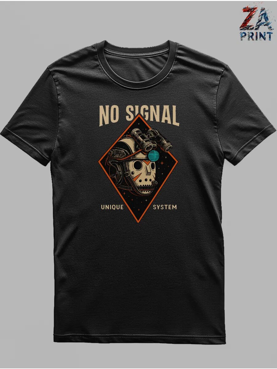 Футболка нет сигнала киберпанк