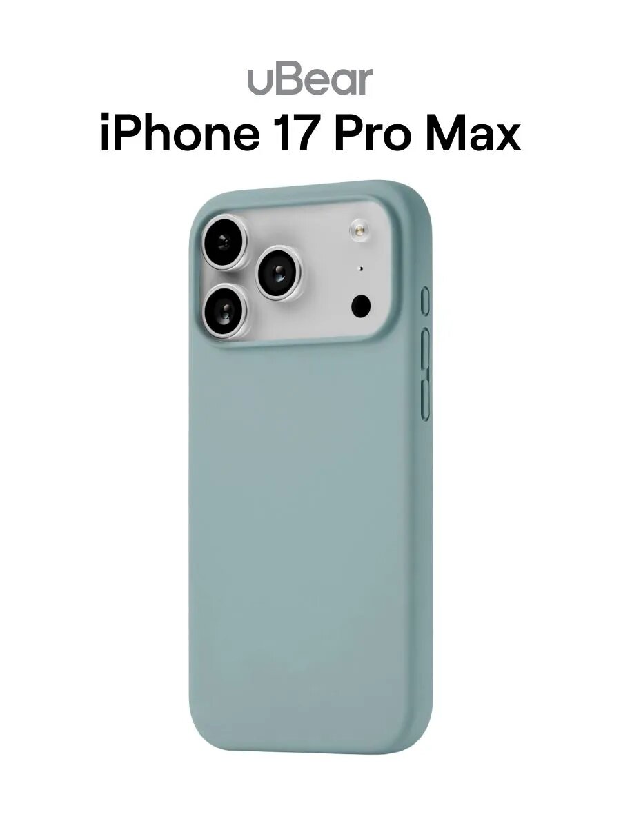 Чехол на iPhone 17 Pro Max uBear Touch Mag Case, магнитный, цвет: голубой