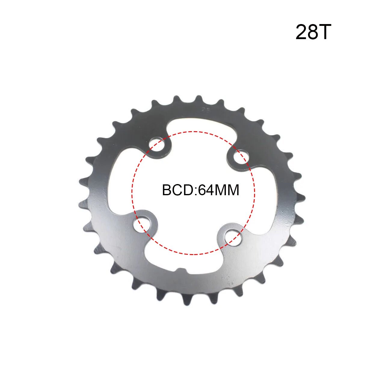 TOOPRE Звездочки для велосипедных шатунов MTB сталь 28/38/48 зубов 104BCD