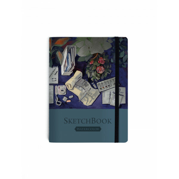 Скетчбук для акварели Малевичъ "Monet" Юбилейный 12 л 300 г, 100% хлопок, на сшивке