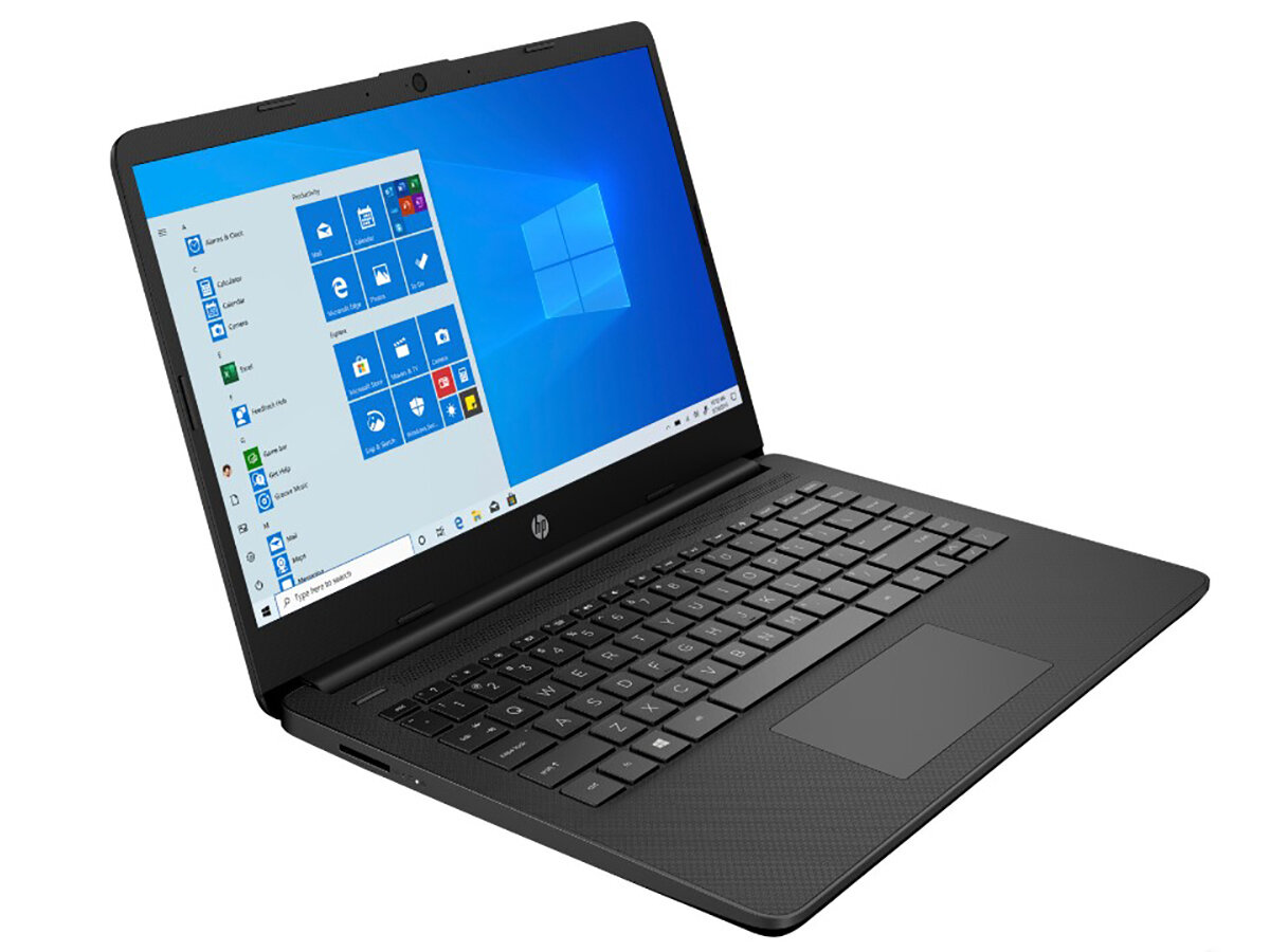 14" Ноутбук HP Laptop 14S-FQ0092UR (3B3M6EA) черный - 1920x1080, TN, AMD 3020e, ядра: 2 x 1,2 ГГц, 8 ГБ, SSD 256 ГБ, AMD Radeon, W10Pro