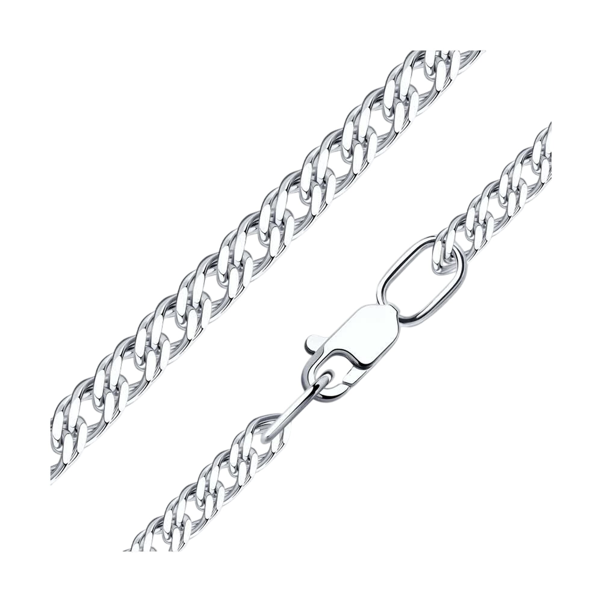 Цепь серебро, 925 проба, родирование