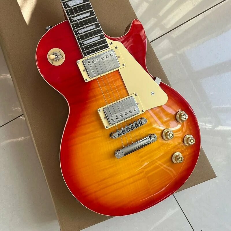GLAT Электрогитара Классическая Les Paul 6-струнная, корпус Клен 40"