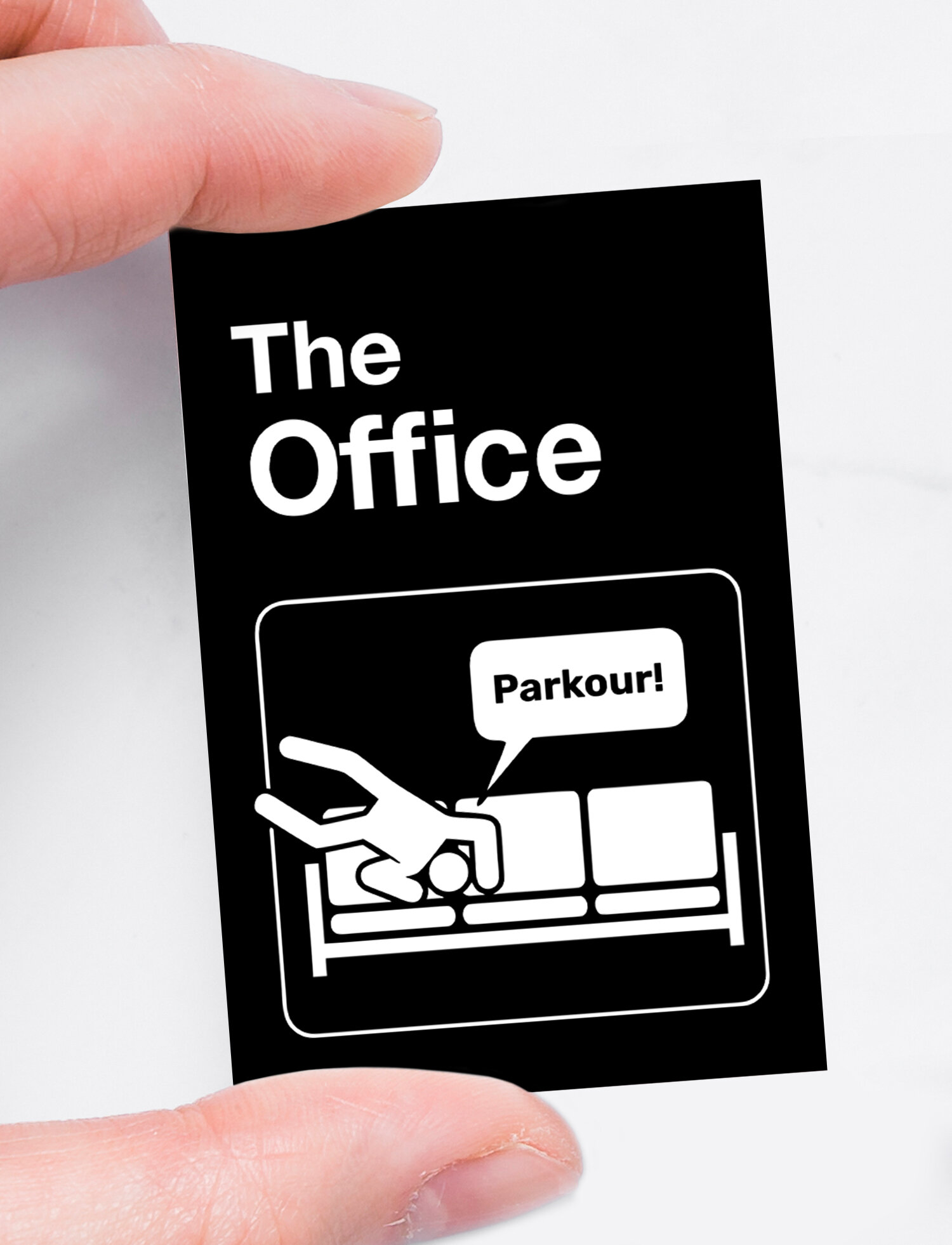 "Офис, Паркур" сериал, магнит сувенирный (50х75мм, на холодильник)