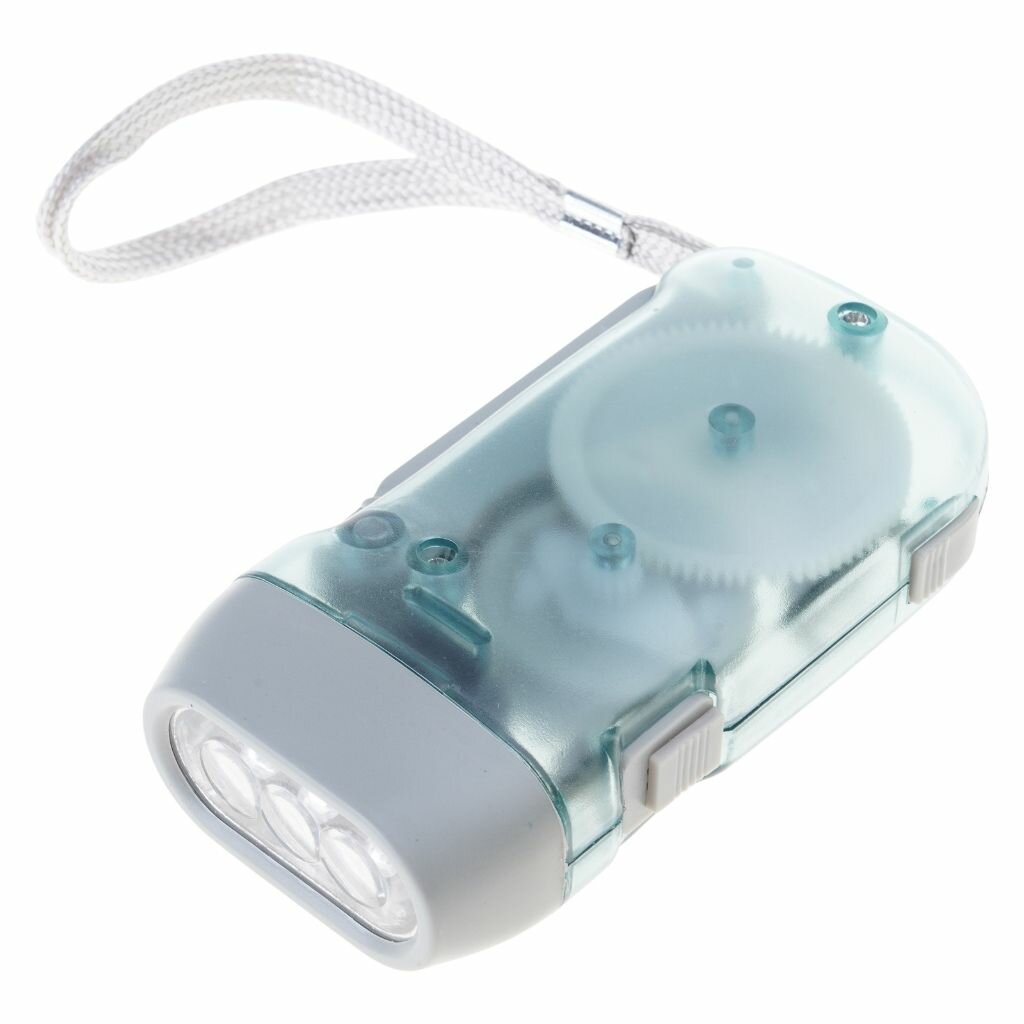 Цветной нажимной фонарик-синий