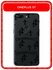 Чехол на OnePlus 5T / ВанПлюс 5Т с принтом "Кресты паттерн чёрный", прозрачный