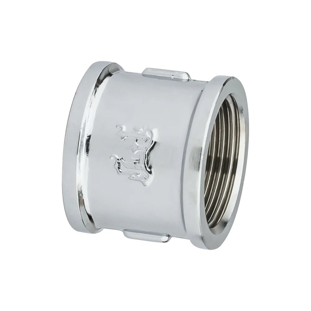 Муфта Profactor Chrome 1 PF TF 54C, латунь, хромированная, разъёмная, внутренняя-внутренняя — фото 1